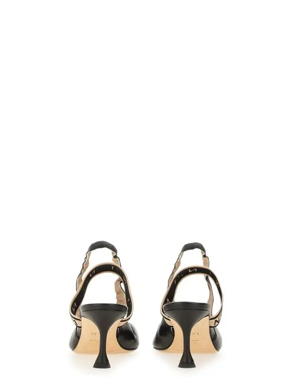 N°21 Slingback With Logo - Black