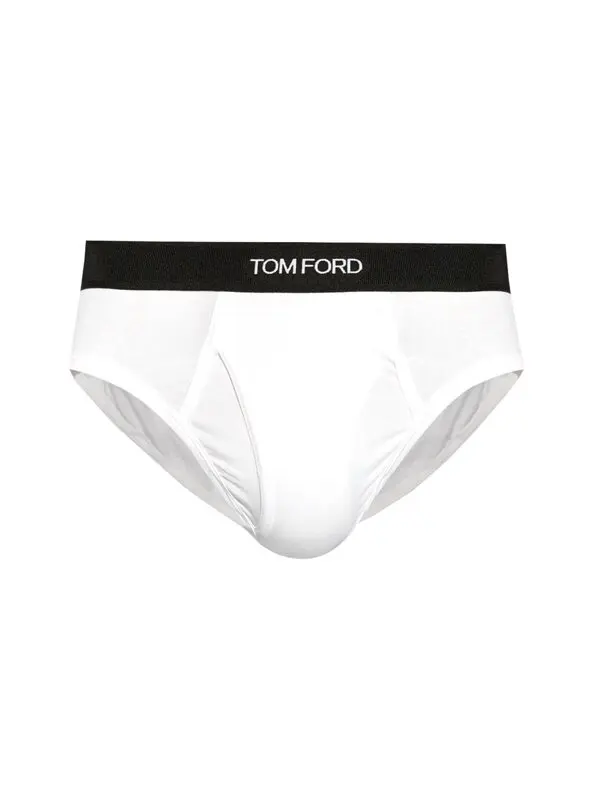 TOM FORD Briefs With Logo - White
