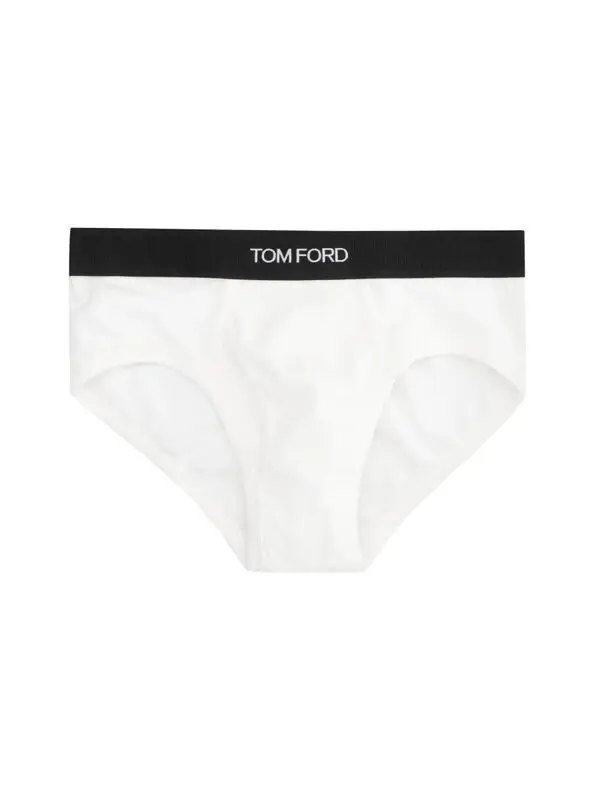 TOM FORD Briefs With Logo - White