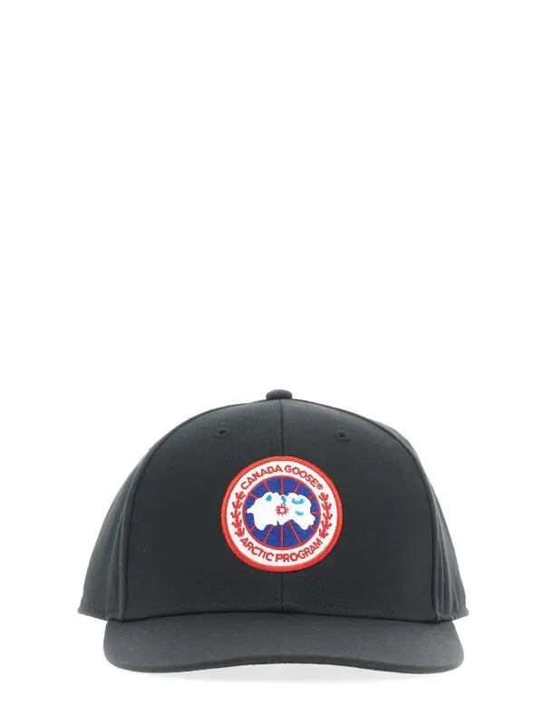 Canada Goose Baseball Cap With Logo - Black