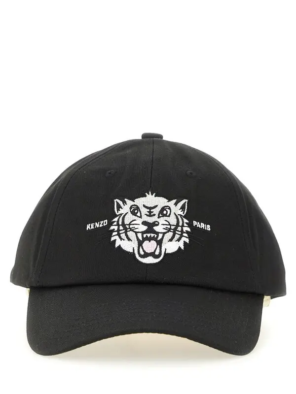 Kenzo Baseball Cap With Logo - Black