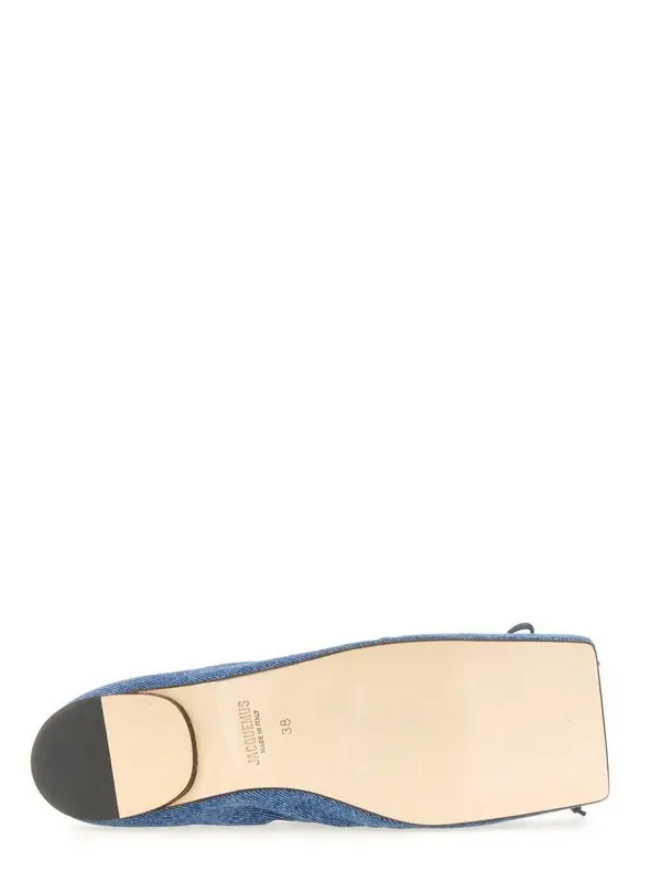 Jacquemus Square Toe Ballerinas - Denim