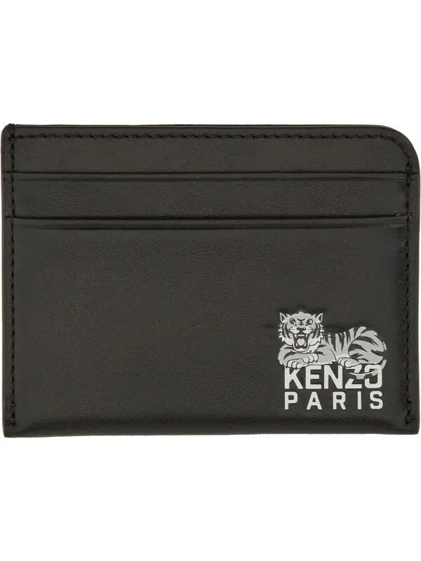 Kenzo Card Holder With Logo - Black