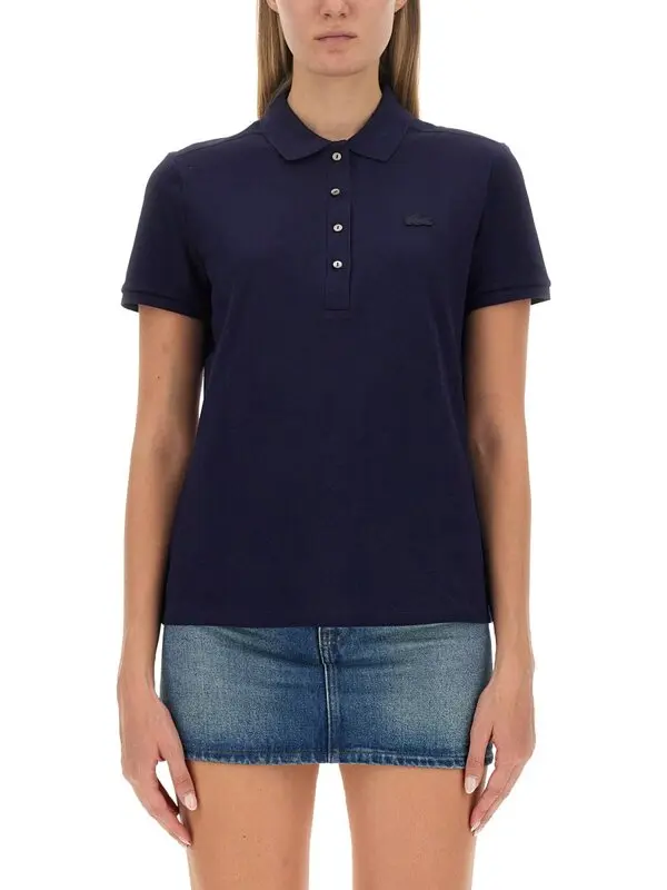 Lacoste Polo With Logo - Blue