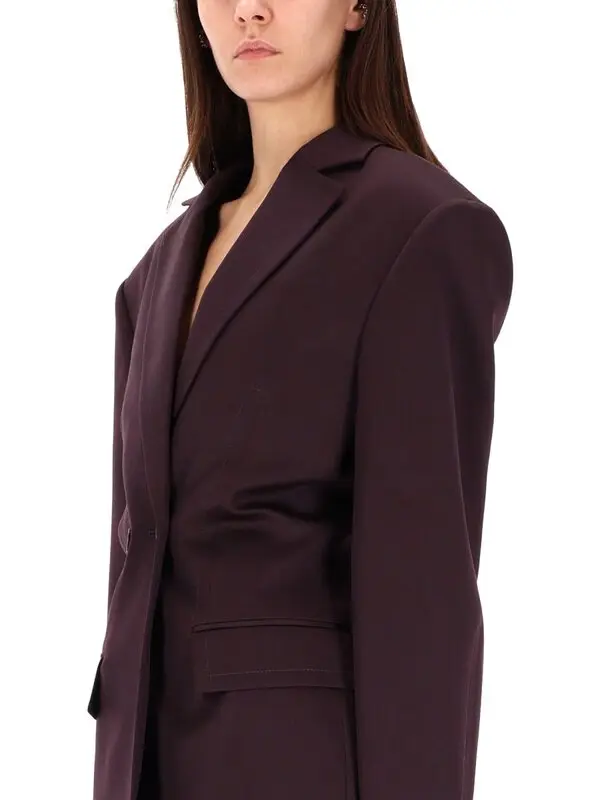 Magda Butrym Straight Fit Wool Blazer