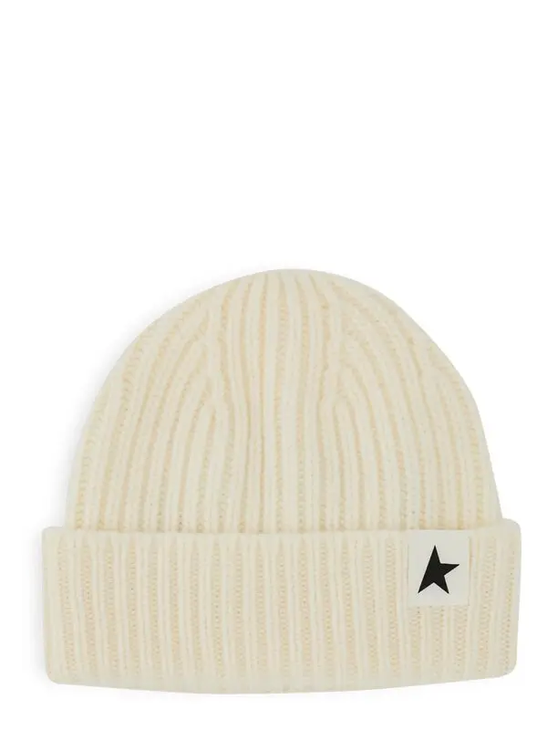GOLDEN GOOSE Damian Beanie - White