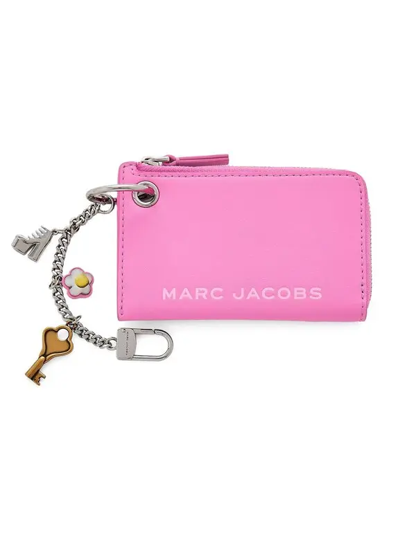Marc Jacobs Zippered Wallet With Pendant - Pink