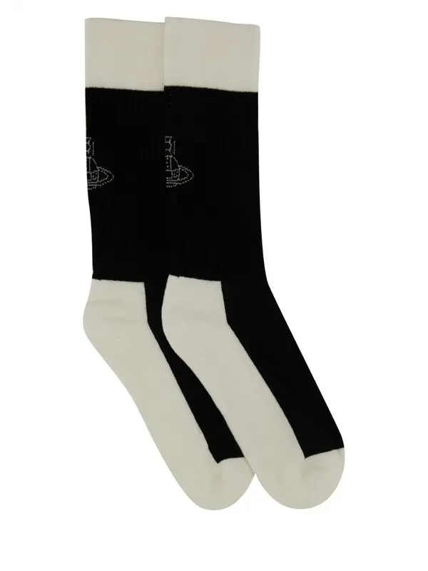 VIVIENNE WESTWOOD Logo Socks - Black