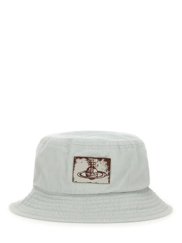 VIVIENNE WESTWOOD Bucket Hat With Logo - White