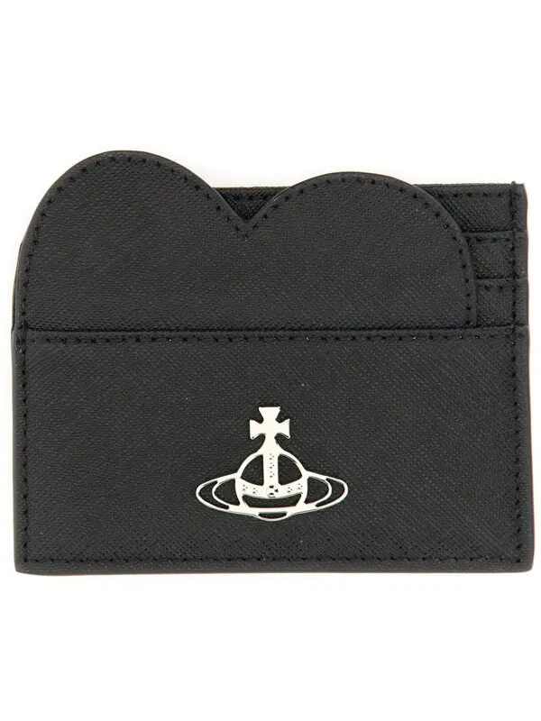 VIVIENNE WESTWOOD Card Holder 'heart - Black