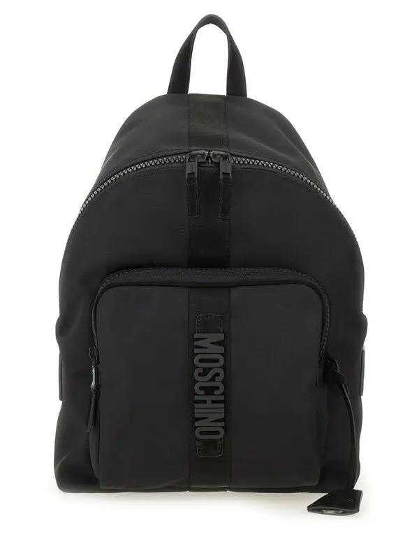 Moschino Backpack With Logo - Black