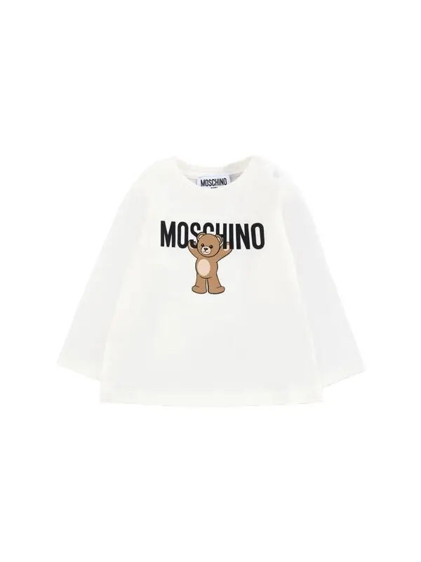 Moschino Logo Jersey - White