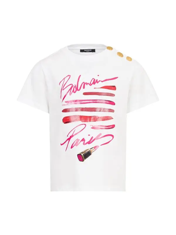 Balmain Logo T-shirt - White