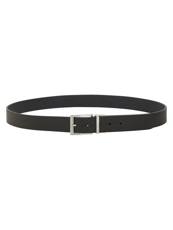 BOSS Reversible Leather Belt - Black