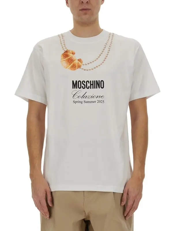 Moschino Breakfast' T Shirt - White