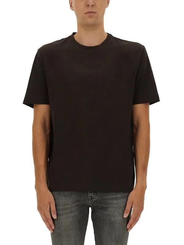 BOSS Relaxed Fit T Shirt - Brown