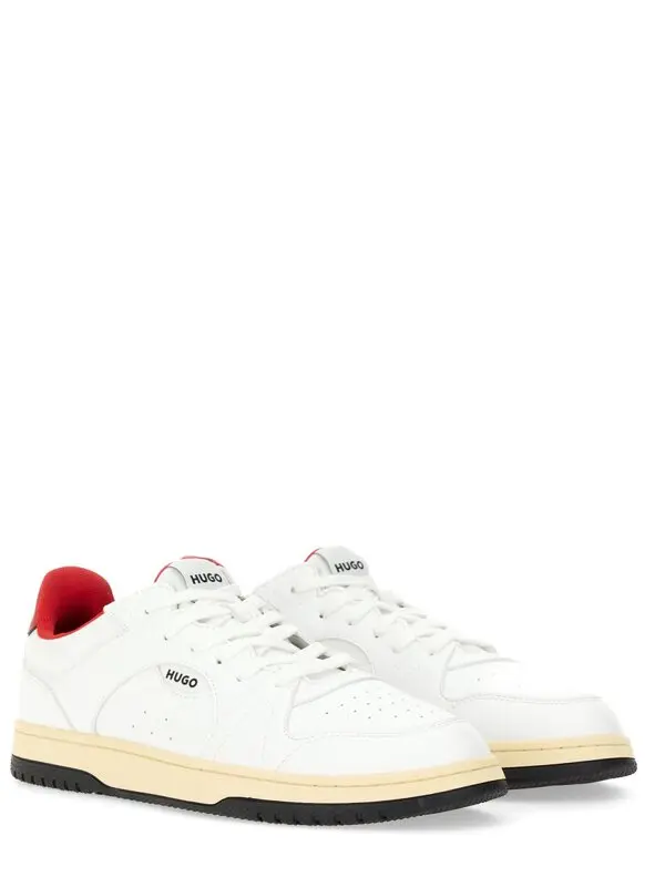 Hugo Leather Sneakers - White