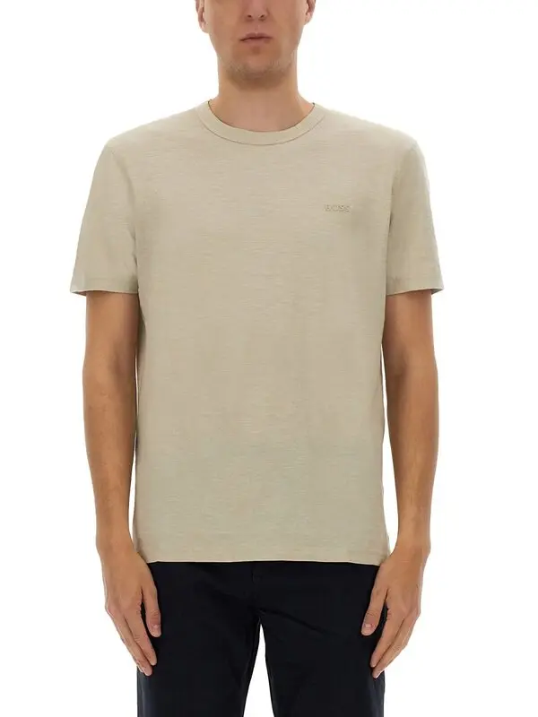 BOSS T Shirt 'tegood - Beige