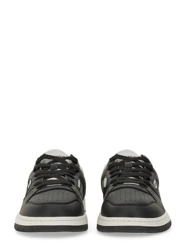 Hugo Leather Sneakers - Black