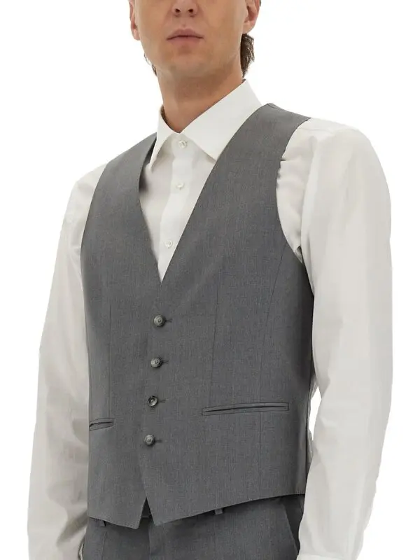 BOSS Slim-fit Virgin Wool Vest