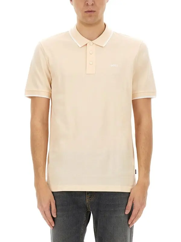 BOSS Cotton Polo - Pink