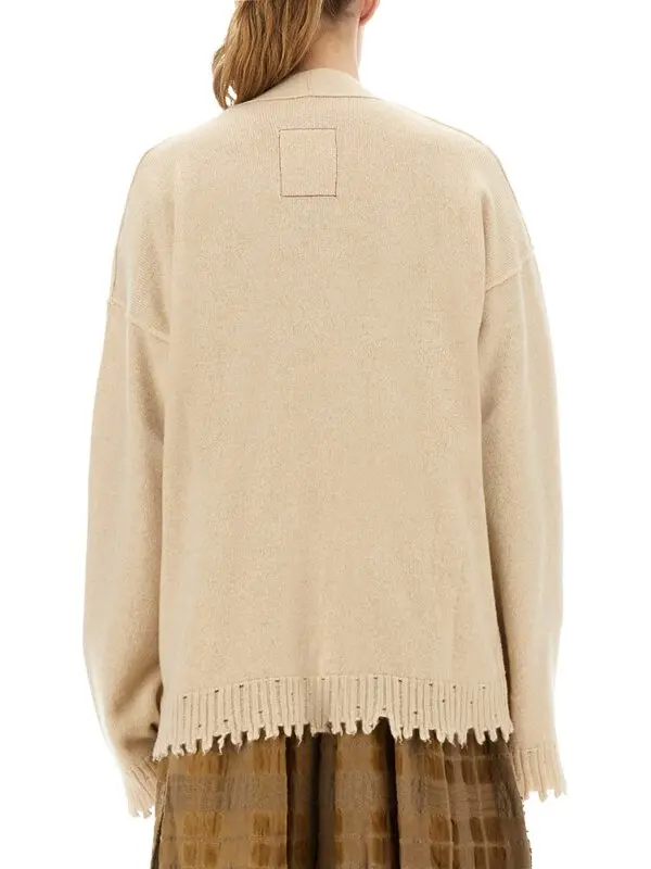 UMA WANG Cashmere Cardigan With Buttons - Beige