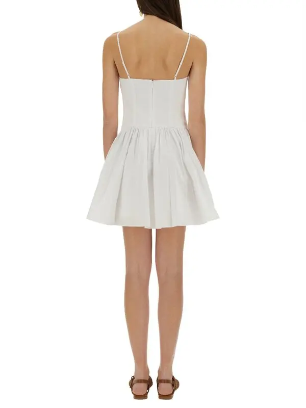Staud Dena Mini Dress - White - 5% Off | Editorialist