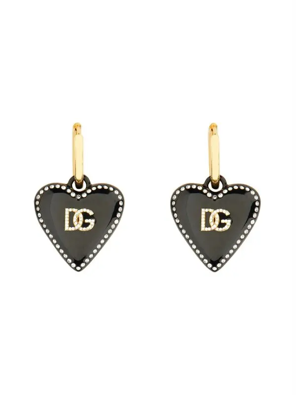 Dolce & Gabbana Logo Earrings - Black
