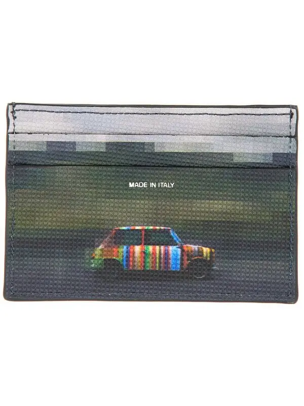 Paul Smith Pixelated Mini' Card Holder - Black