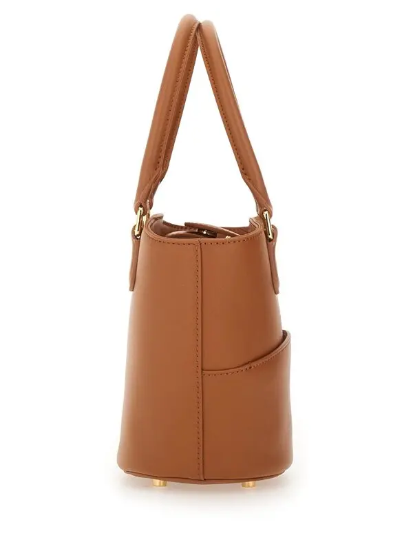 SELF-PORTRAIT Leather Tote Bag - Buff