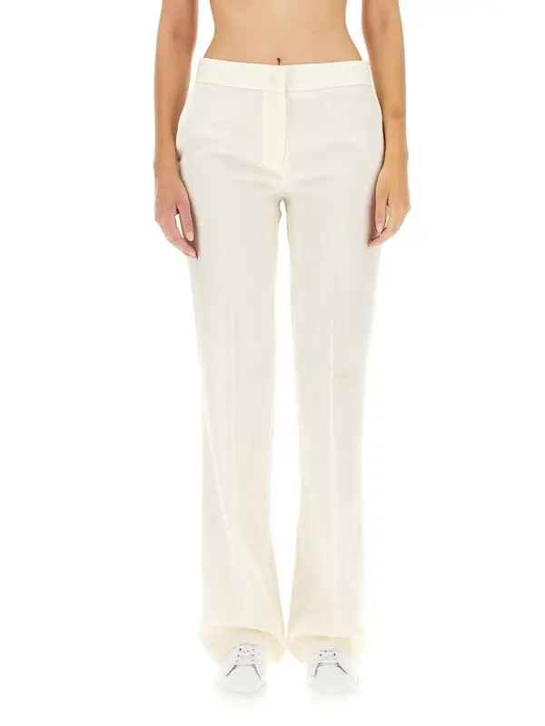 Fabiana Filippi Flare Fit Trousers - White