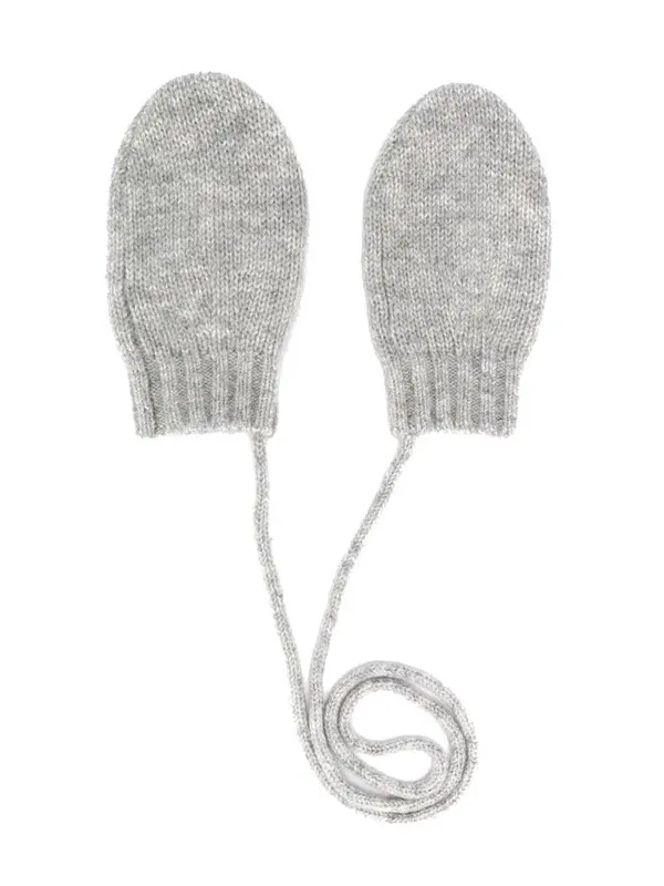 Bonpoint Knitted Mittens - Grey