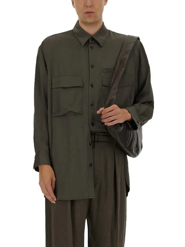 LEMAIRE Utility Overshirt - Military Green