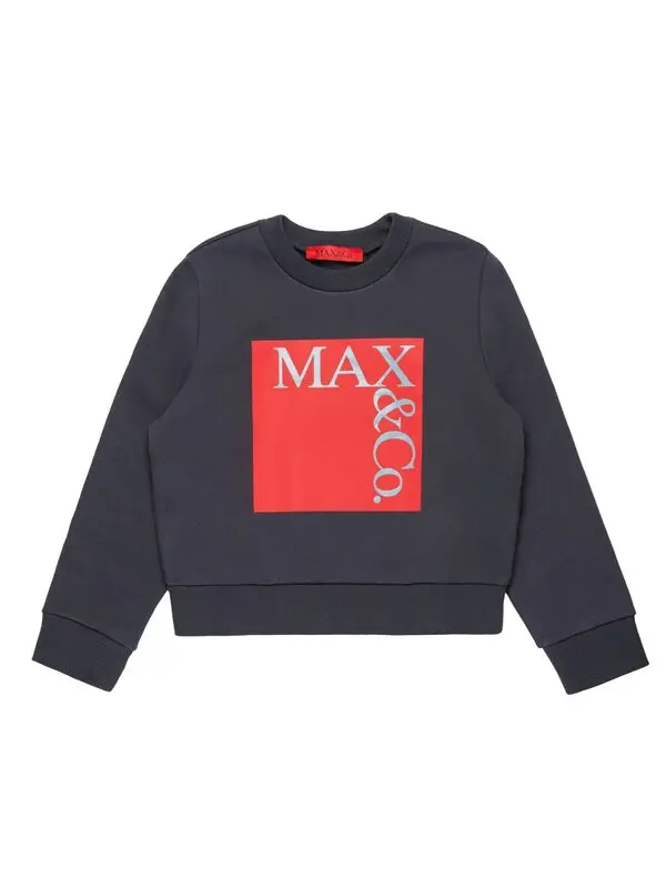MAX&CO. Crewneck Cotton Sweatshirt