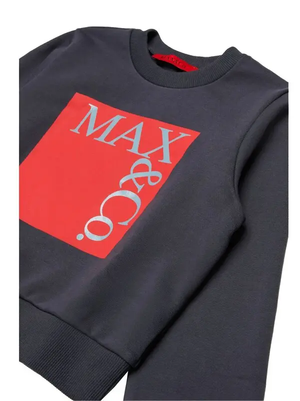 MAX&CO. Crewneck Cotton Sweatshirt