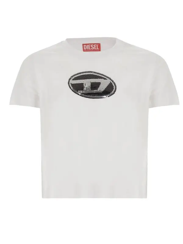 DIESEL® T-sequinsg T-shirt - White