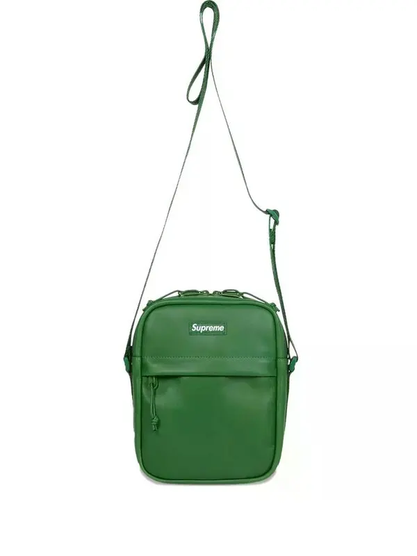 Supreme Leather Messenger Bag - Green