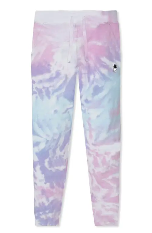 DALIX Astronaut Tie Dye Fleece Jogger Pant - Cotton Candy