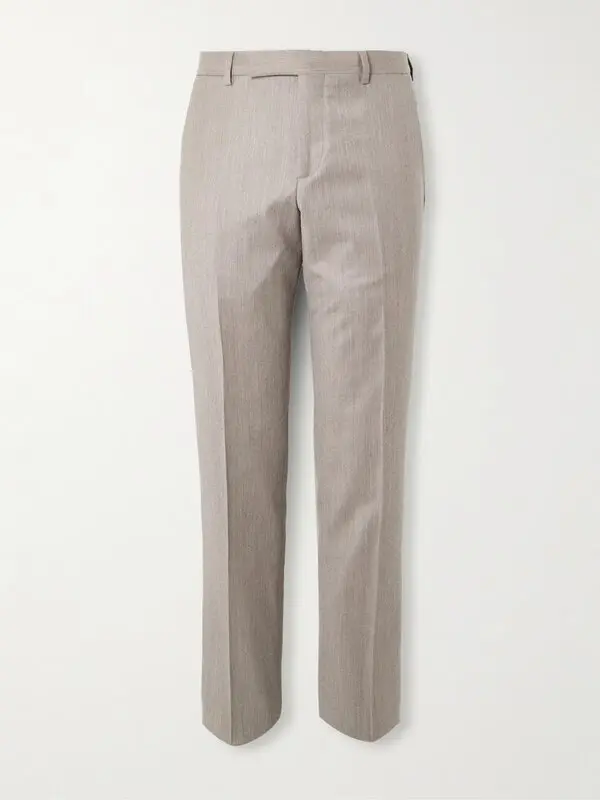 Paul Smith Straight-leg Wool And Cashmere-blend Suit Trousers - Gray