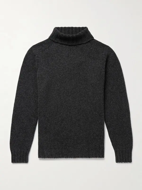 DRAKE'S Submariner Wool Rollneck Sweater