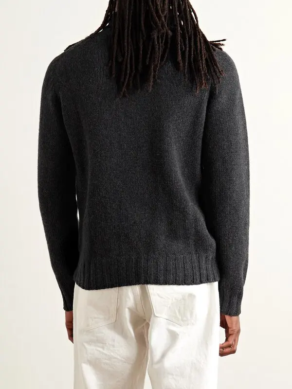 DRAKE'S Submariner Wool Rollneck Sweater