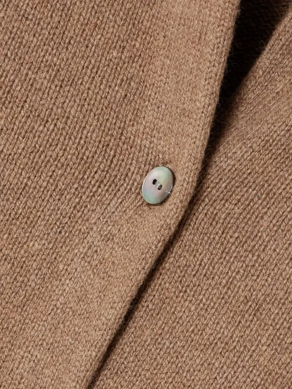 Theory Cashmere And Wool-blend Cardigan - Neutrals