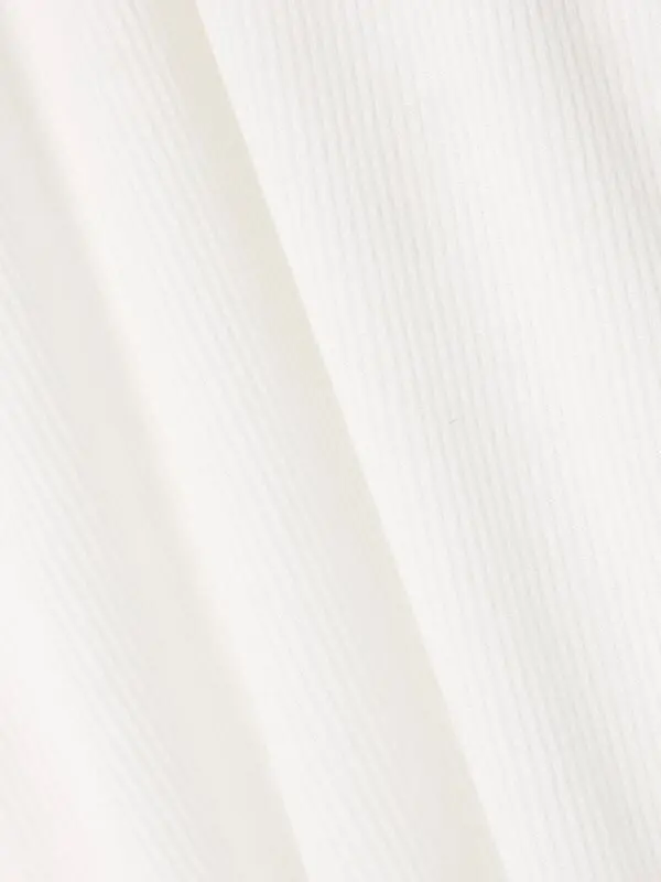 JW Anderson Ribbed Modal-jersey T-shirt - Neutrals
