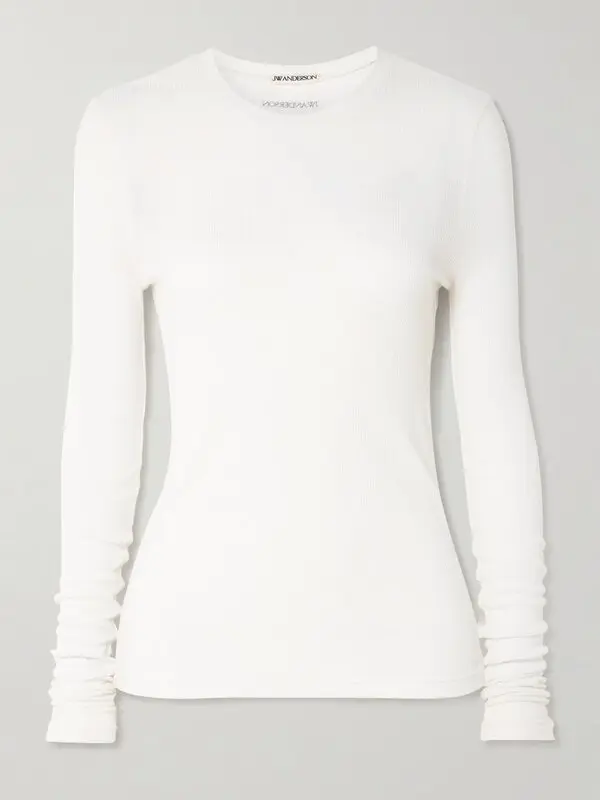 JW Anderson Ribbed Modal-jersey T-shirt