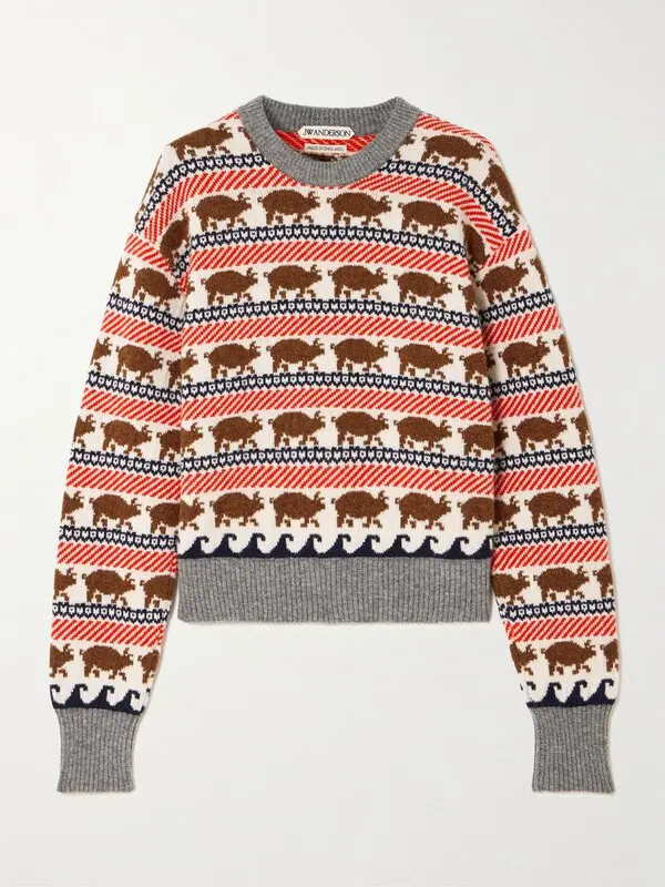 JW Anderson Intarsia Wool Sweater - Multi