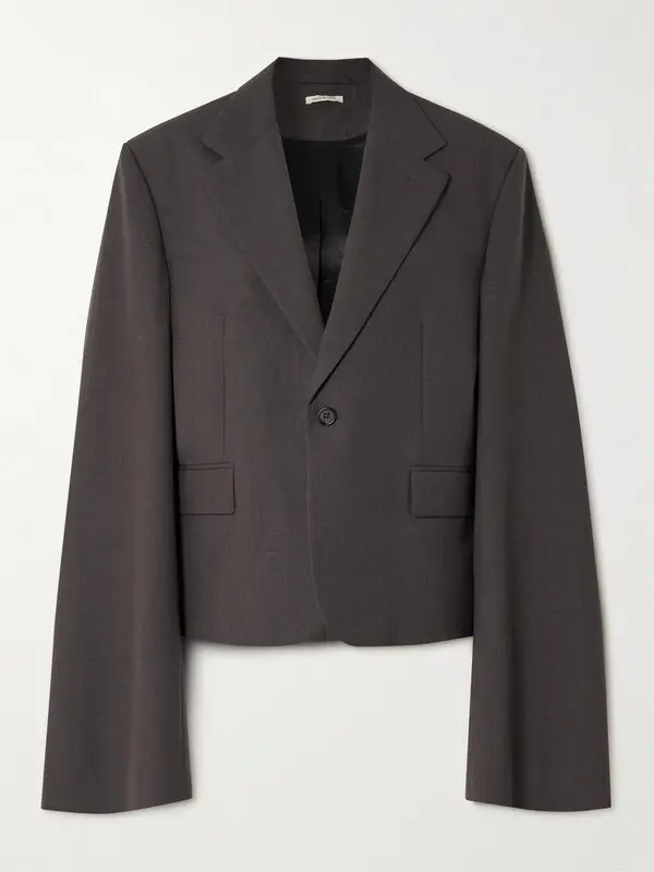 JW Anderson Wool-twill Cropped Blazer