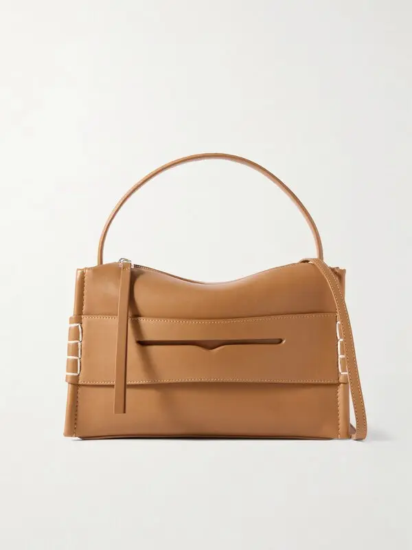 JW Anderson Loafer Whipstitched Leather Shoulder Bag - Brown