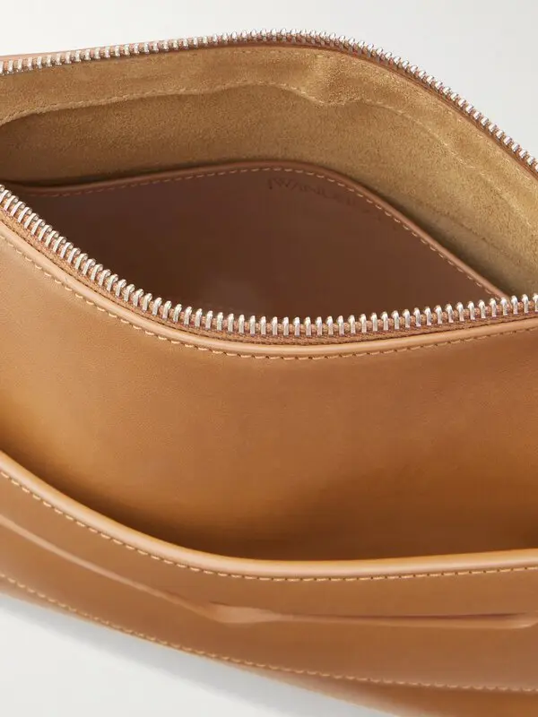 JW Anderson Loafer Whipstitched Leather Shoulder Bag - Brown