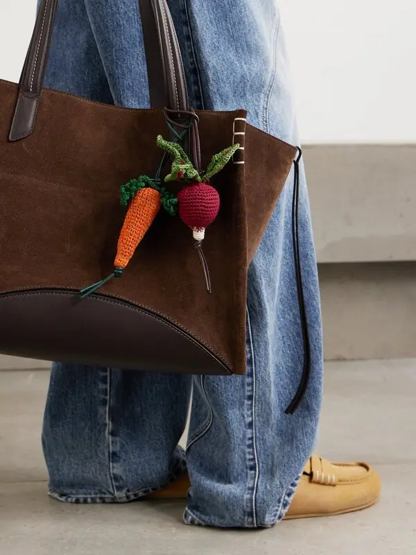 JW Anderson Carrot Crocheted Bag Charm