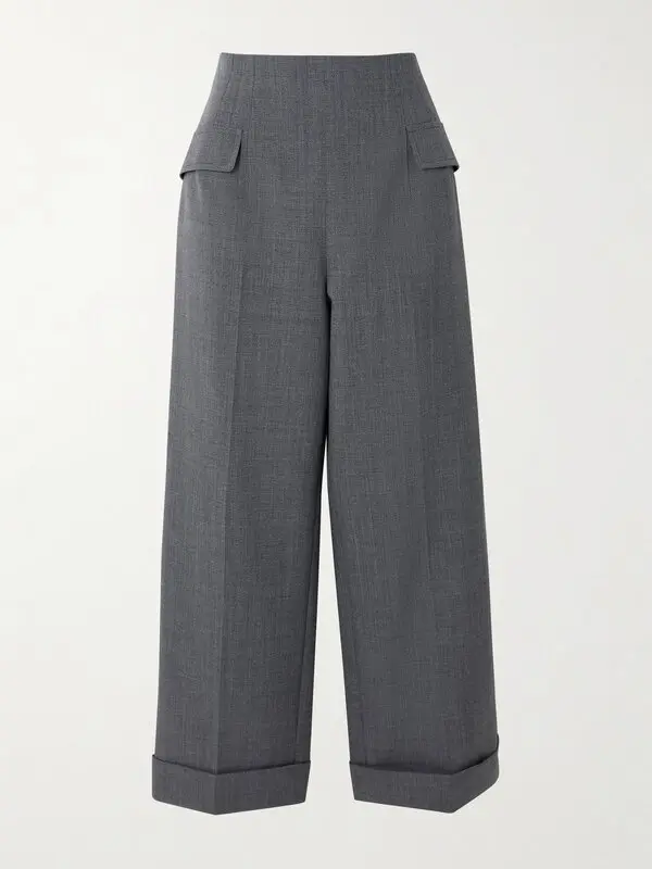 EMILIA WICKSTEAD Eimear Recycled-woven Wide-leg Pants